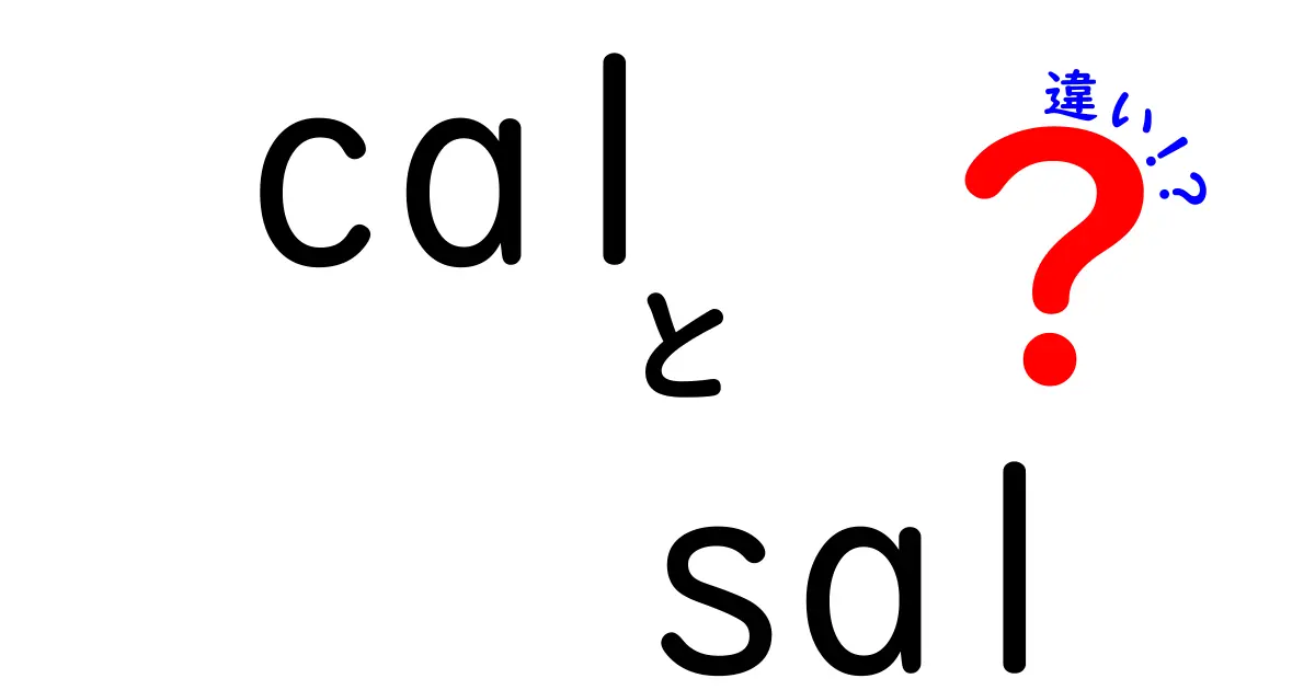 cal sal 違いを徹底解説！意味・読み方・使い分けを中学生にも分かりやすく