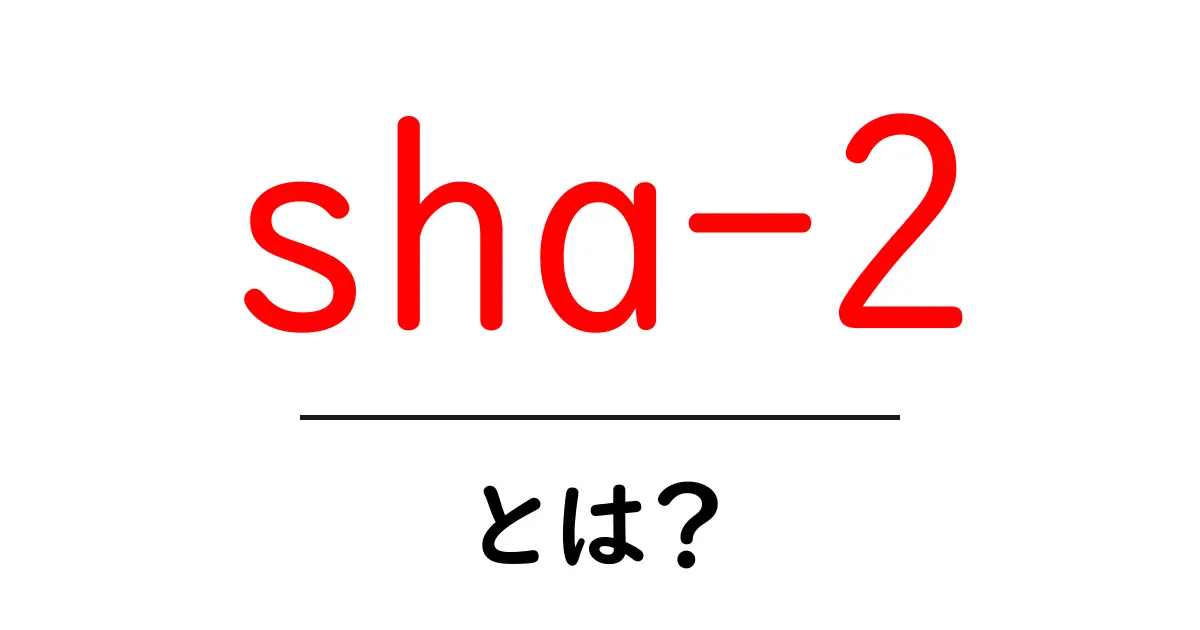 sha-2とは？初心者にも分かる基本と使い方ガイド共起語・同意語・対義語も併せて解説！